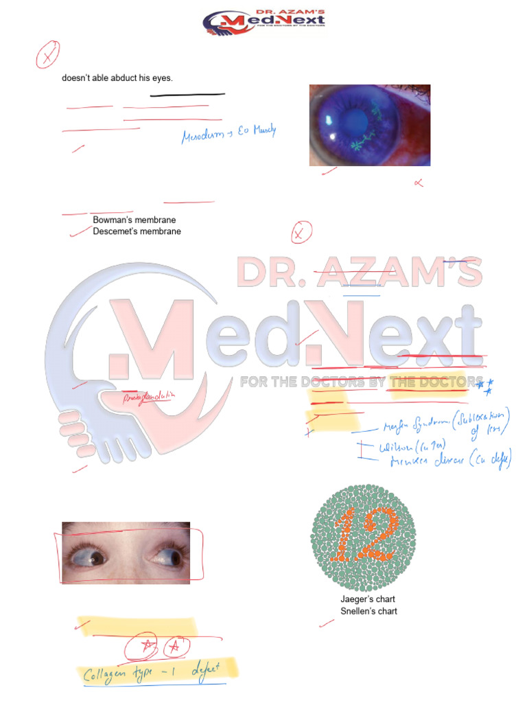 50 Questions Ophthalmology Test Aug 14th Mednext 2 | PDF