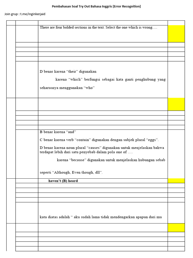 Pembahasan TO - Recognition | PDF