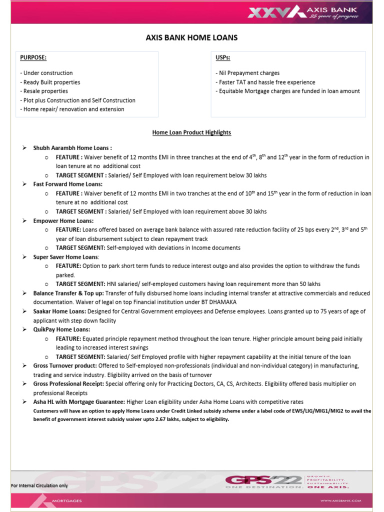 HOME LOAN - One pager | PDF