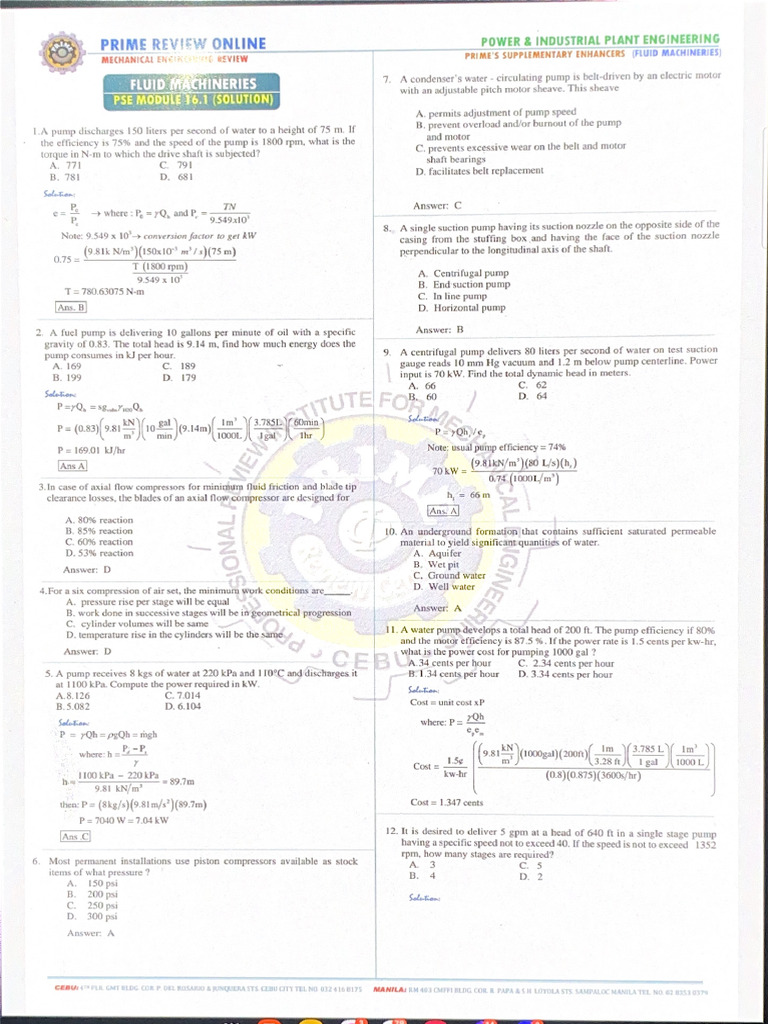 Fluid Mach Solutions | PDF