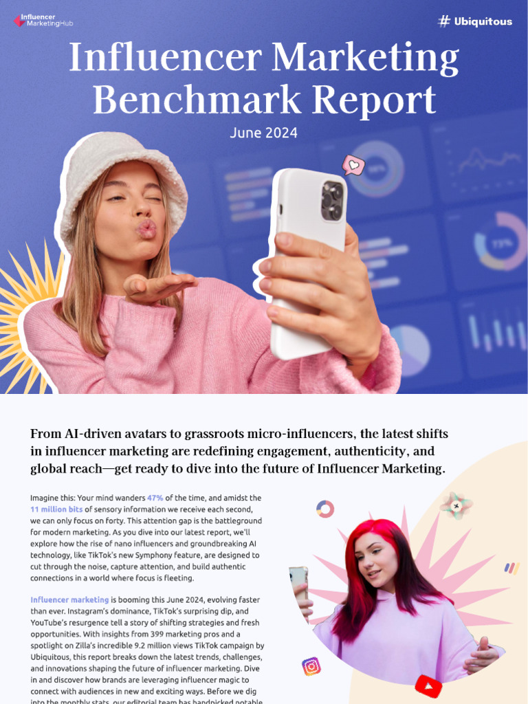 Influencer Marketing Benchmark Report June | PDF