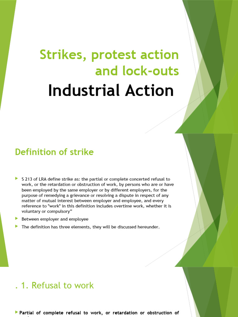 Understanding Strikes and Lockouts in Labor Law | PDF | Strike Action ...