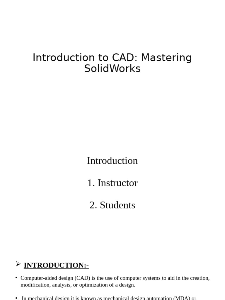 Basic Solidworks | PDF