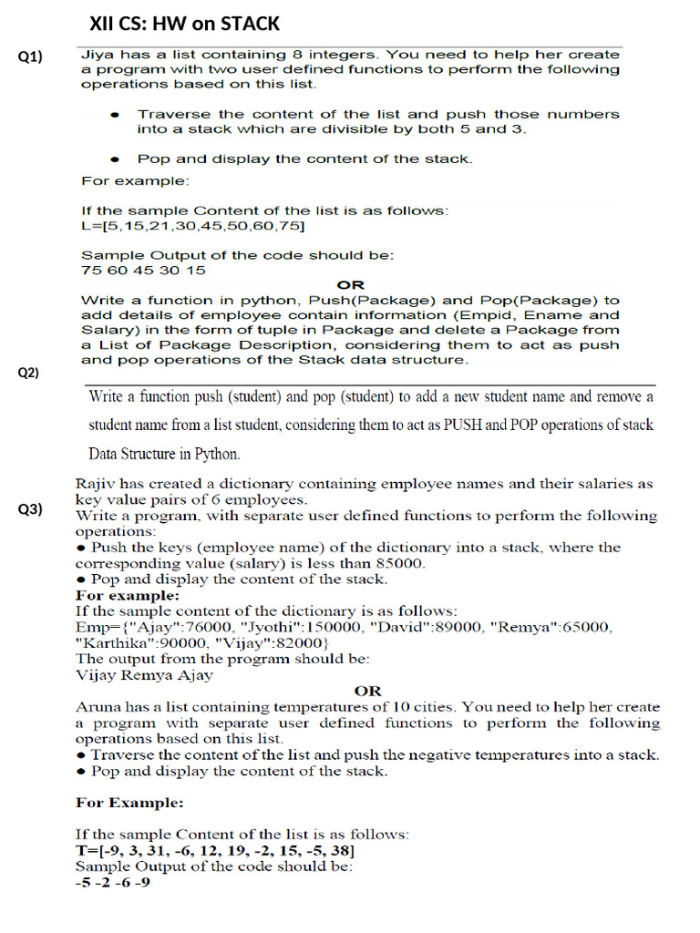KV1KPA Stack HW 2022-23 | PDF