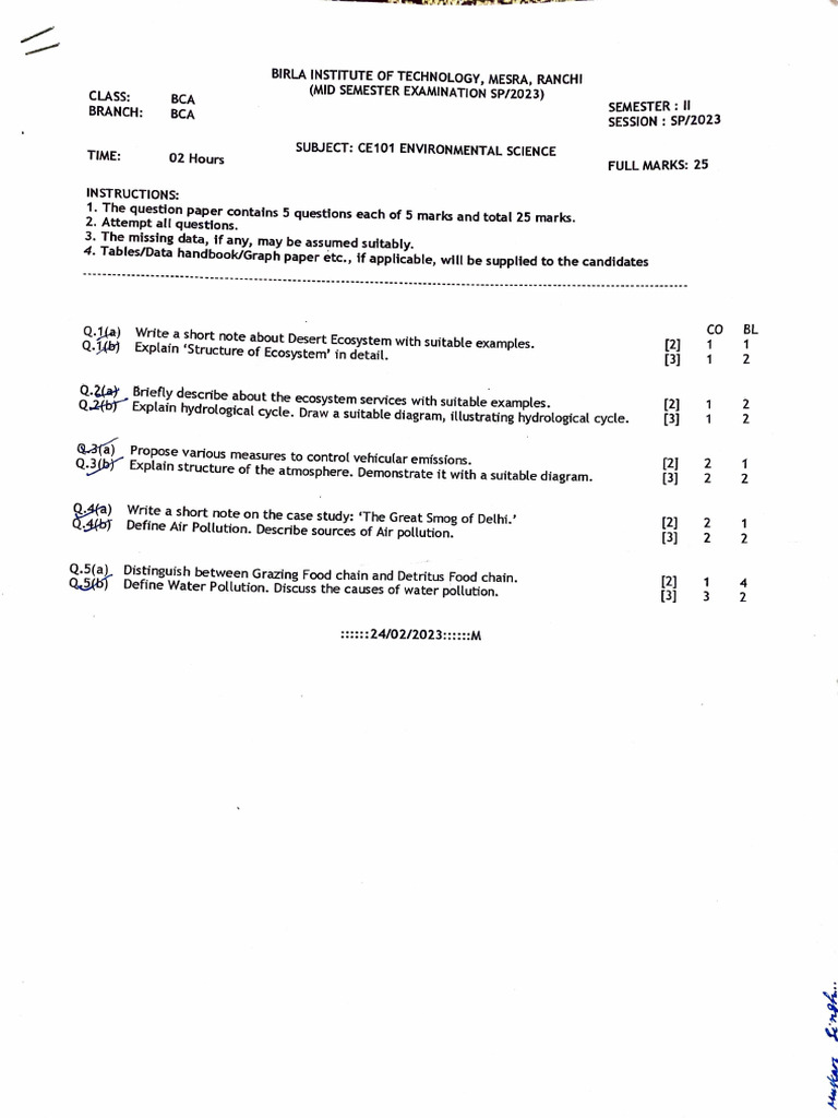 exam questions | PDF