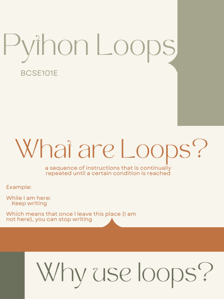 UTA Python Presentation On Loops | PDF