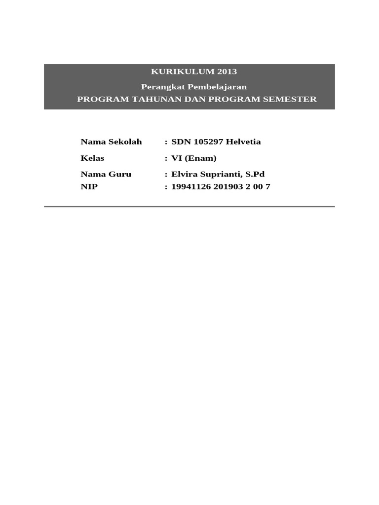 Cover Prota Dan Prosem | PDF