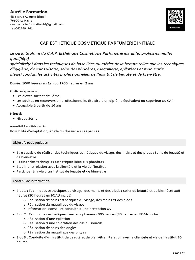Cap Esthetique Initiale | PDF