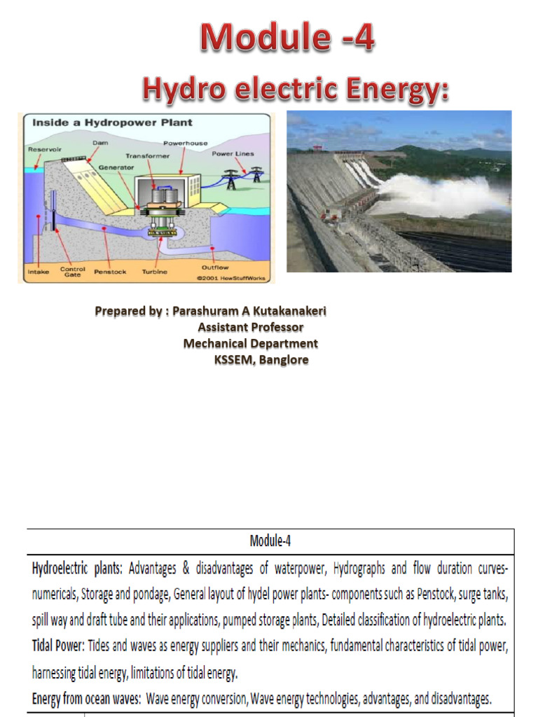 HYDROELECTRIC , TIDAL AND OCEAN WAVE ENERGY | PDF
