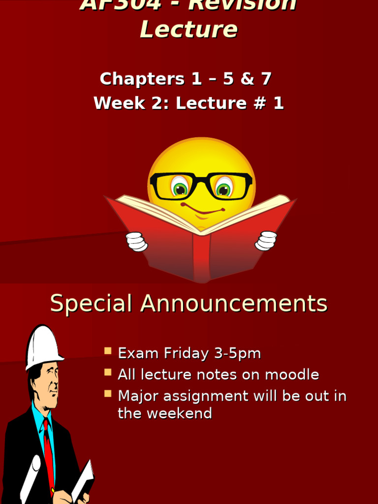 AF304 Revision Lecture-Mid Test | PDF