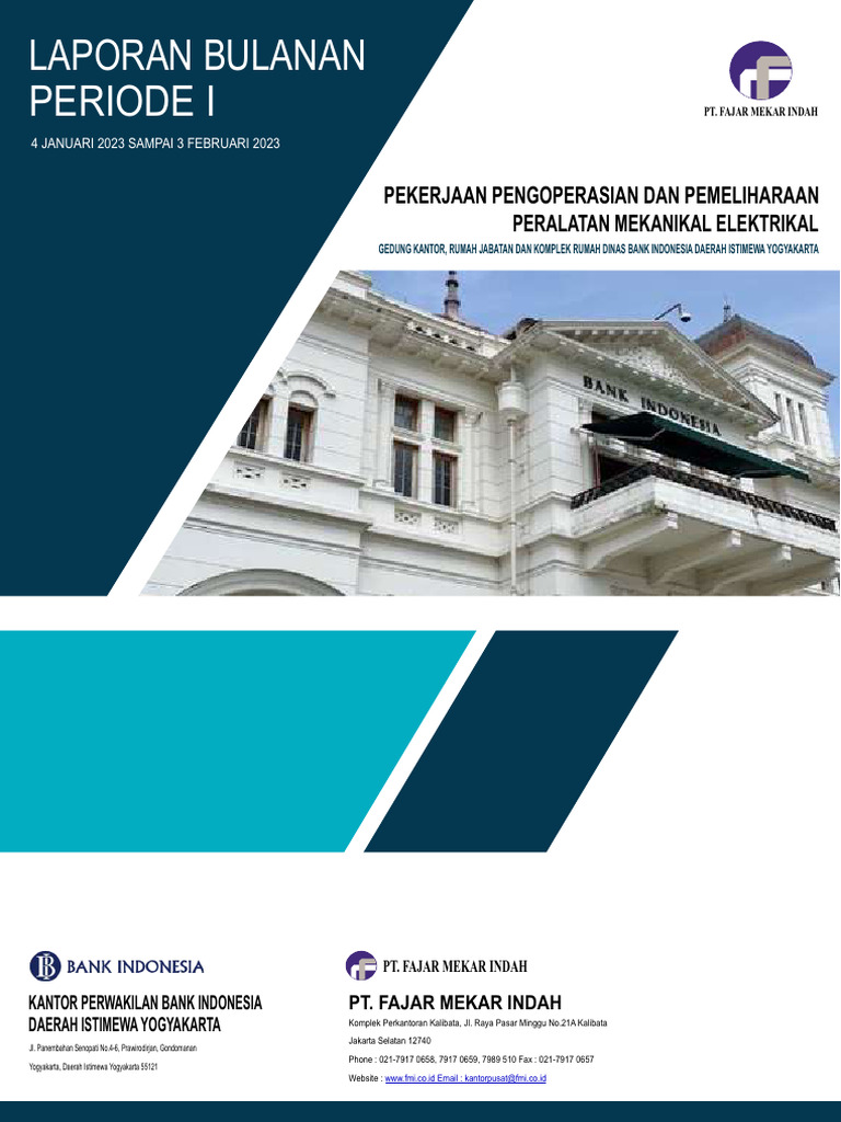 Cover Laporan Bulanan | PDF
