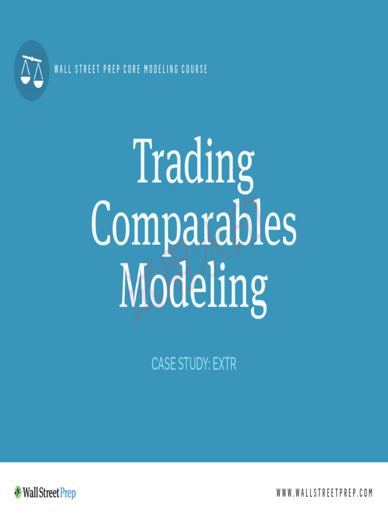 Trading Comps | PDF | Valuation (Finance) | Equity (Finance)