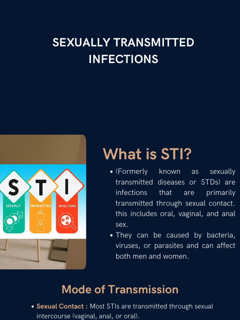 Sexually Transmitted Infections | PDF