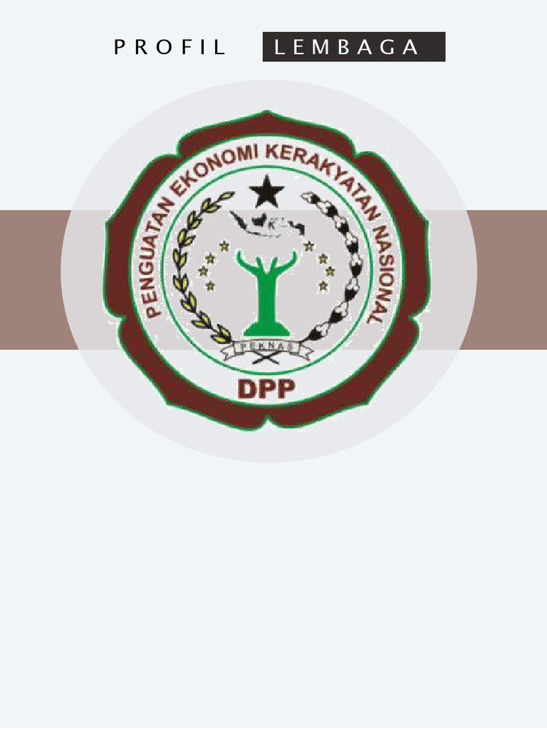 Profil Lembaga Peknas | PDF