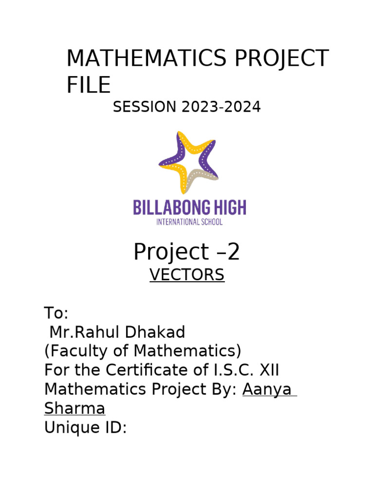 Mathematics Project 2 | PDF