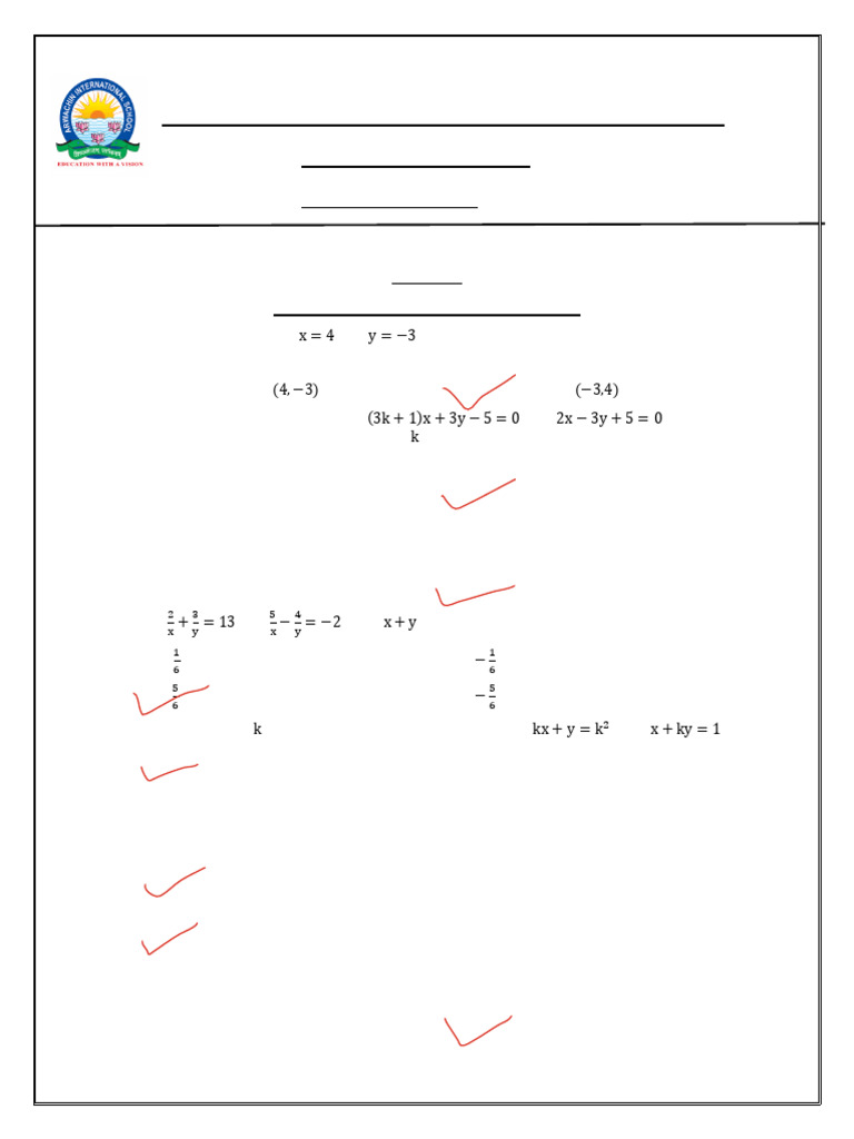 Math Assignment HHW | PDF