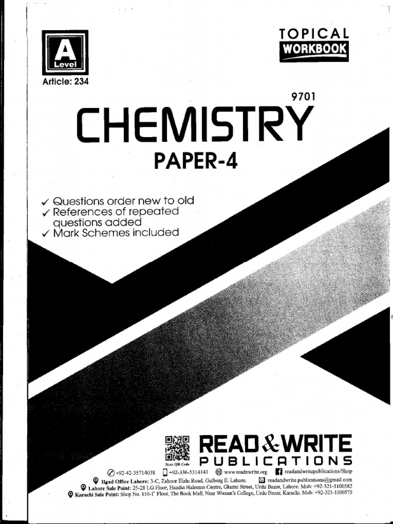 Chemistry p-4 A Level | PDF