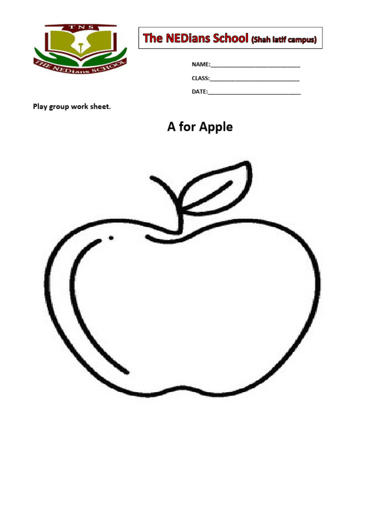 apple work sheet | PDF