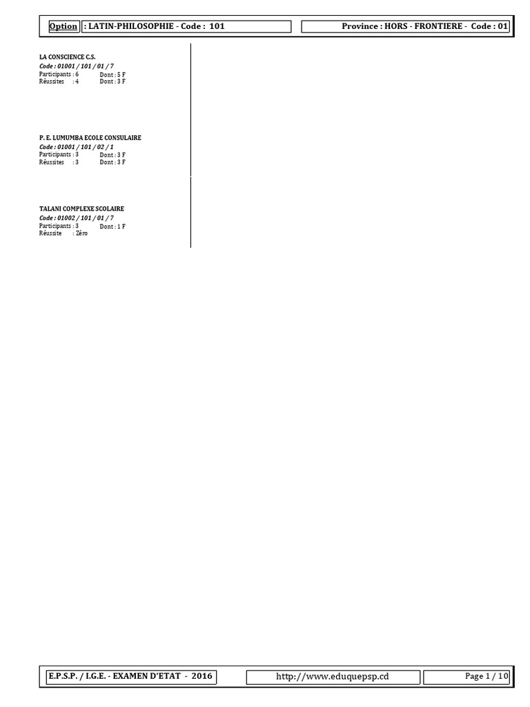 Palmares HF 2016 | PDF