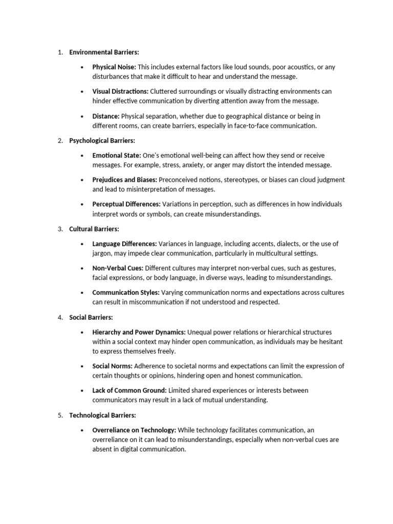 Environmental Barriers | PDF