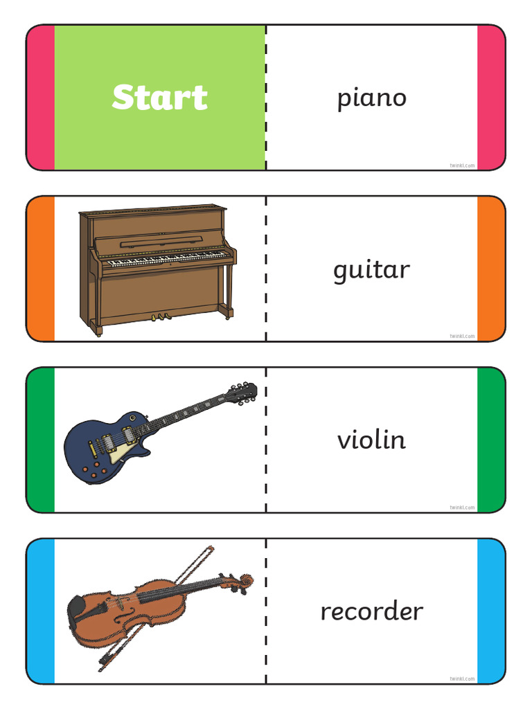 Cfe Sc 18 Musical Instruments Card Game Ver 1 | PDF