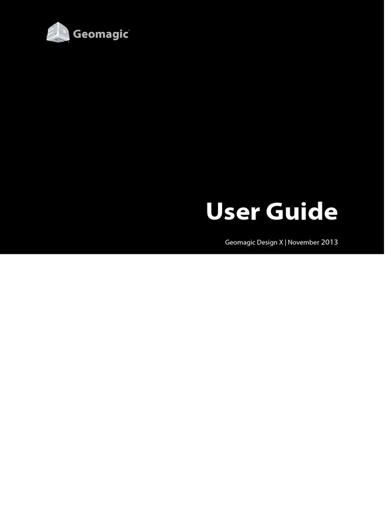 Geomagic Designx 2014 User Guide | PDF