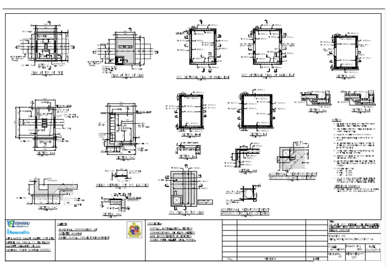 Details of Flow Meter Chamber For 600 MM Dia Pipe | PDF