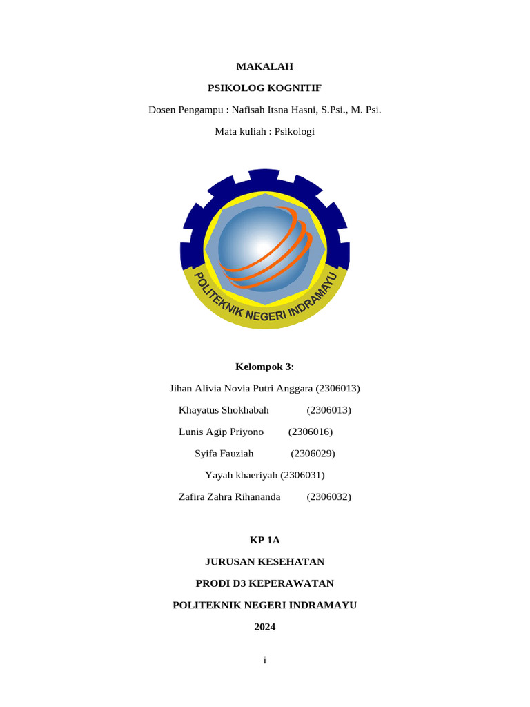 MKLH Psikologi - Kognitif | PDF