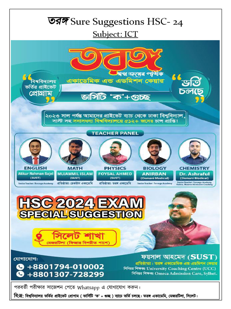 HSC-24 ICT Suggestions | PDF