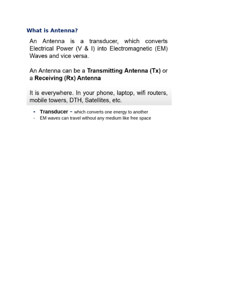 Antenna Notes | PDF