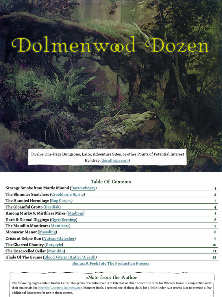 Dolmenwood Dozen | PDF