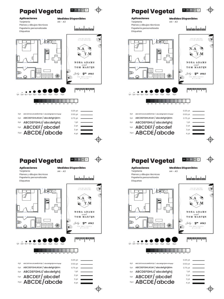 Catalogo de Papeles VEGETAL-FILMINA | PDF