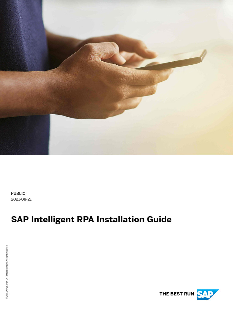 SAP Intelligent RPA Installation Guide | PDF