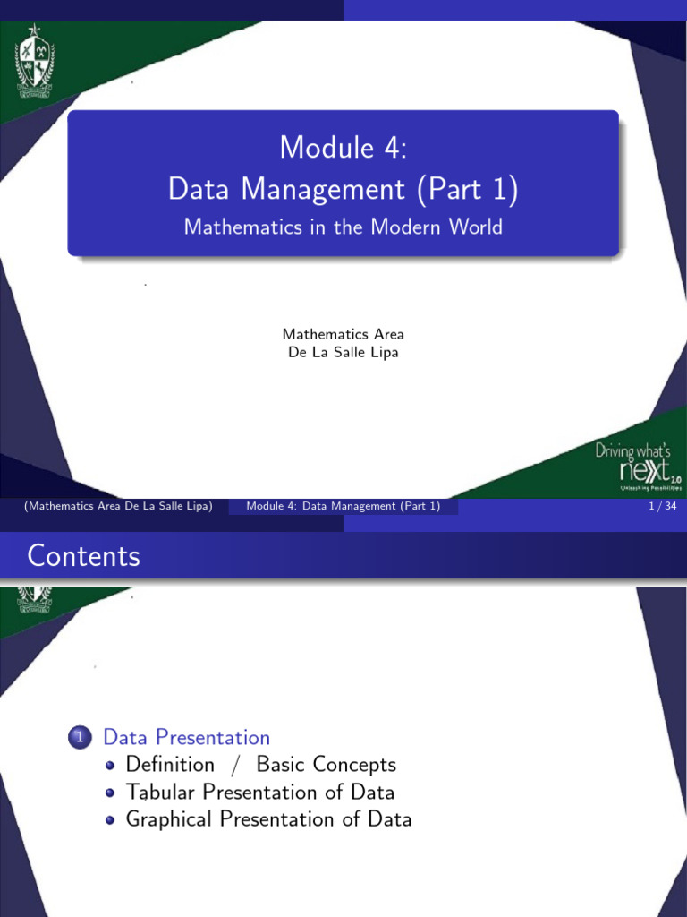 Data Management (Part 1) | PDF