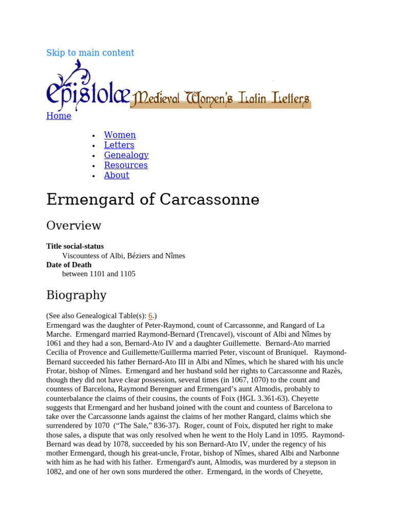 Ermengard | PDF