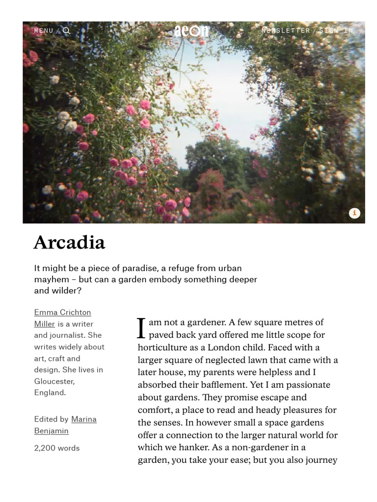 aeon.Arcadia_Emma-Crichton-Miller | PDF