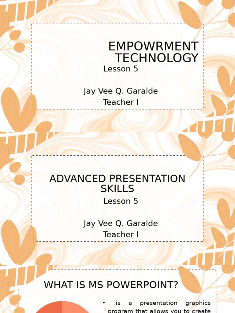 Empo Tech Lesson 5 | PDF