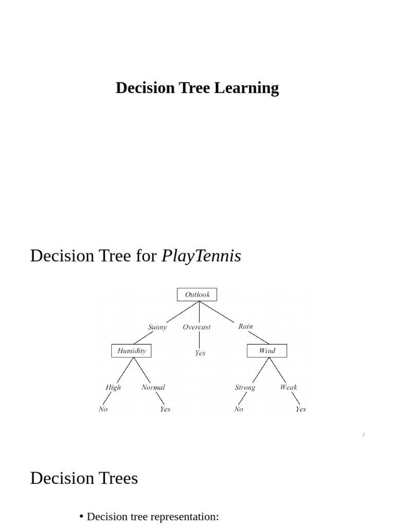 Decision Tree Learning | PDF