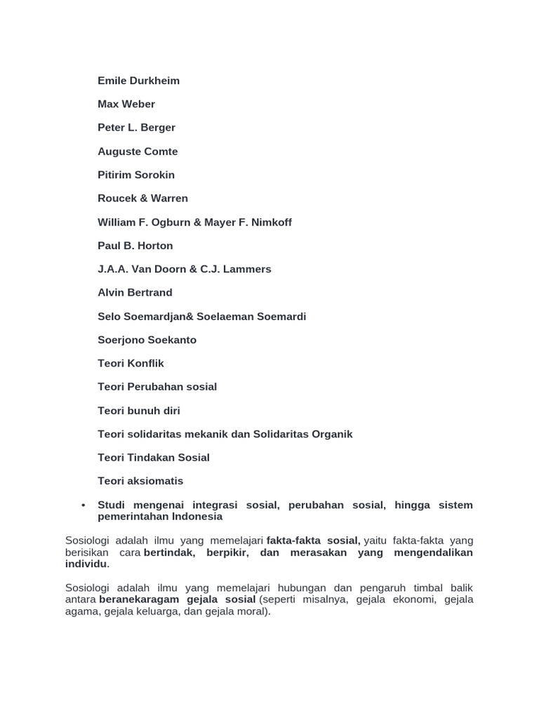 Tokoh Pengertian Dan Teori | PDF