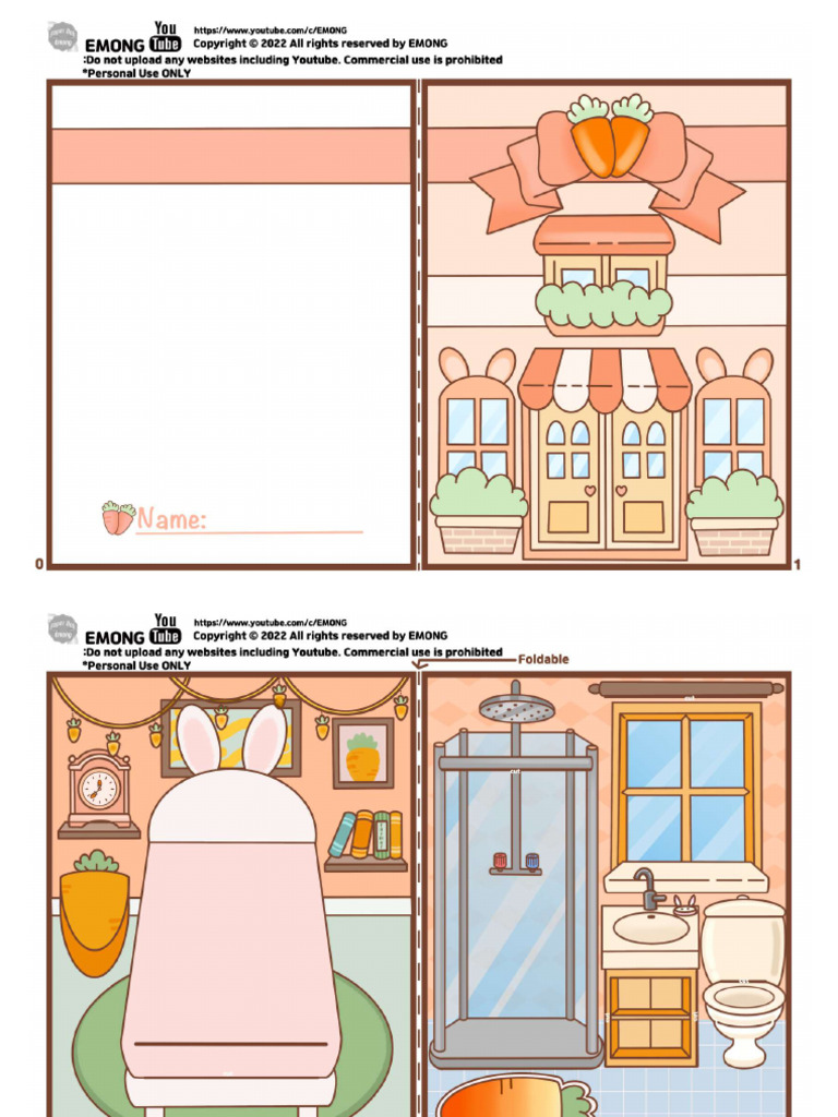 EMONG's Carrot House Template | PDF