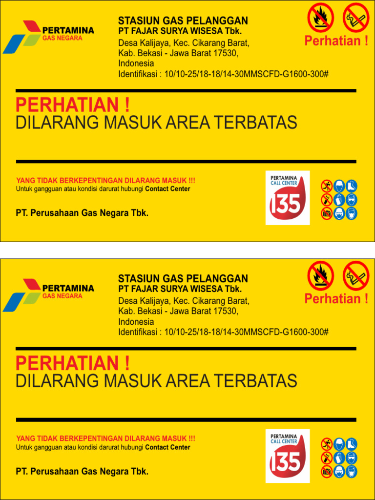 Pertamina Safety Sign | PDF
