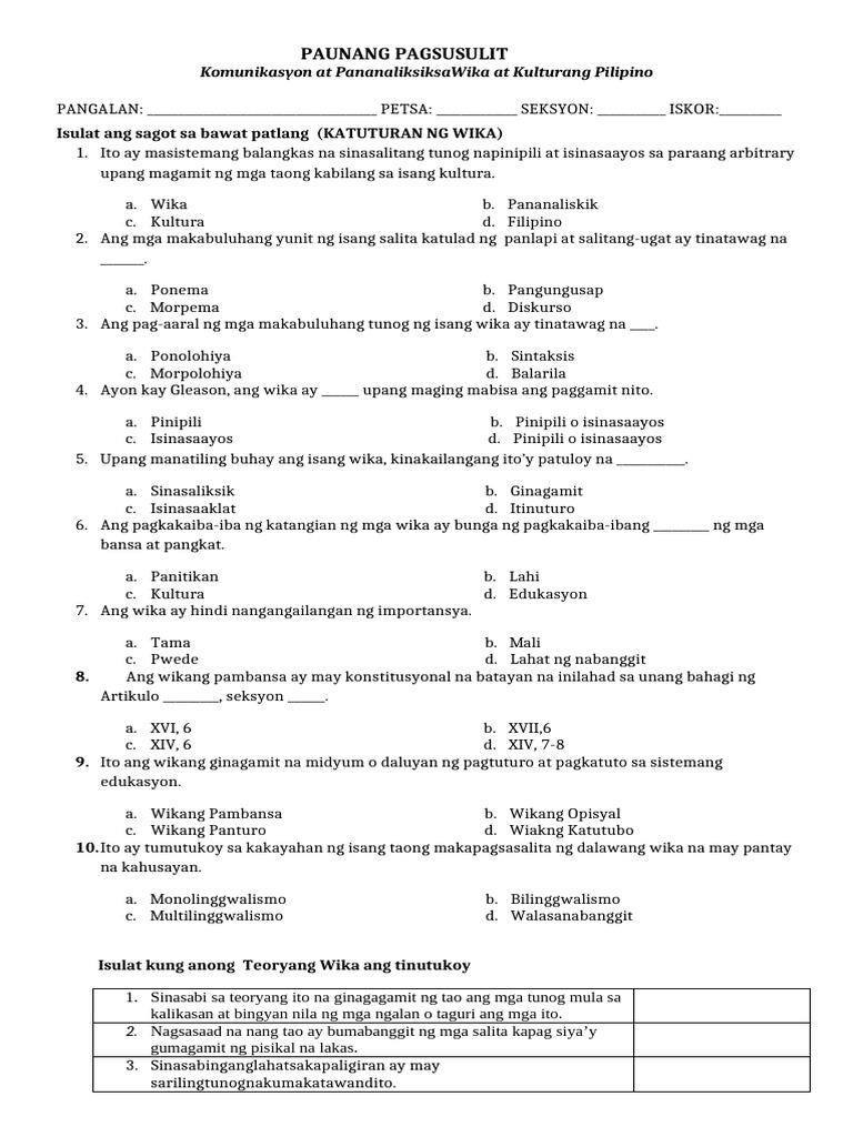 Summative Quiz | PDF