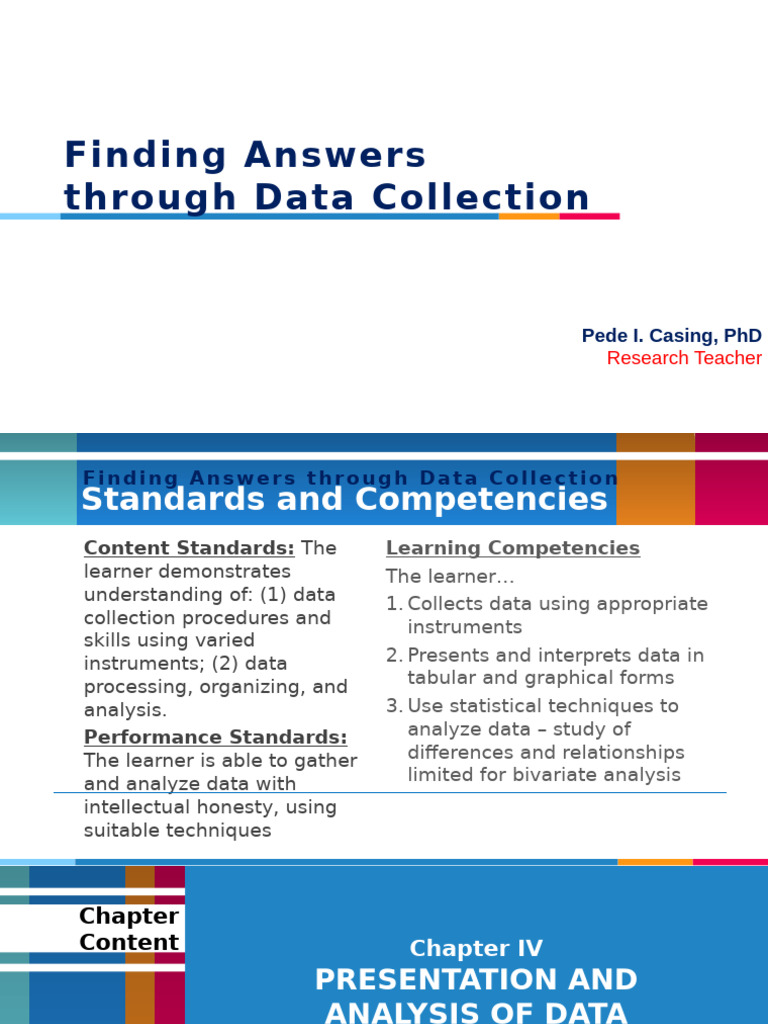 Lecture 5 - Finding Answer Through Data Collection | PDF