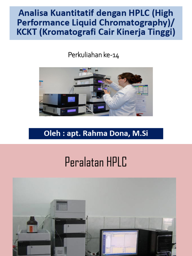 P14. Analisa Kuantitatif Metode HPLC | PDF