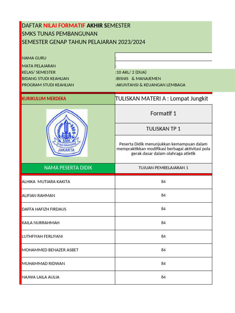 Orsas - Pjok - 10 - Genap - 2024 New | PDF