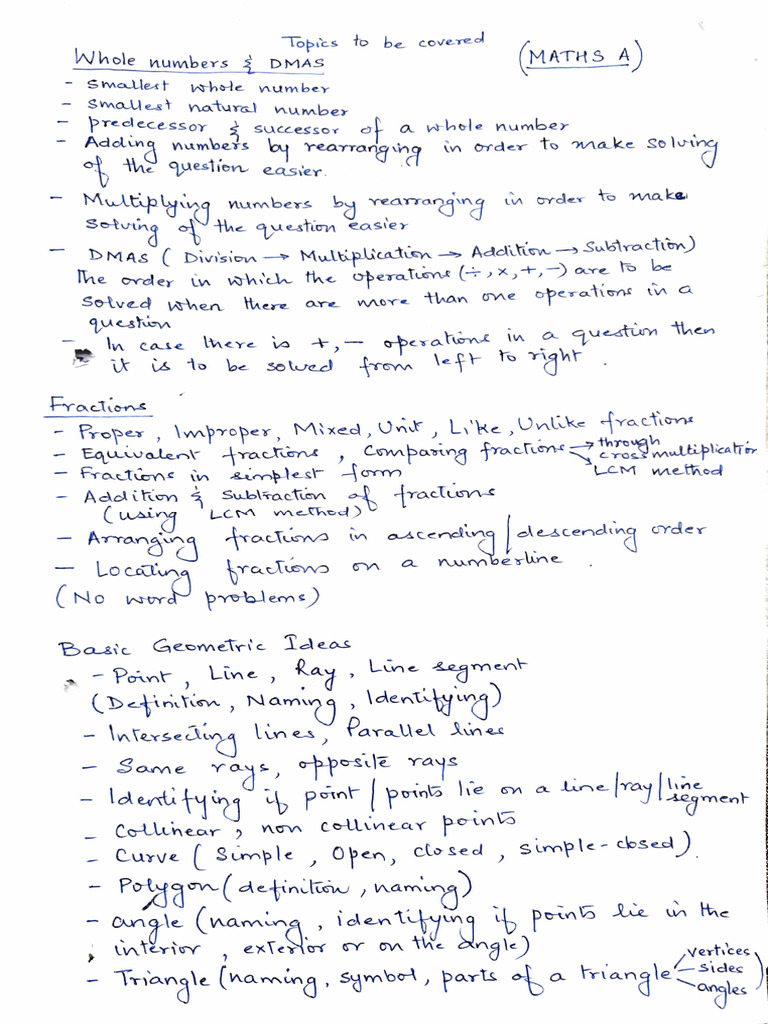 Maths Midterm Syllabus 2024 | PDF