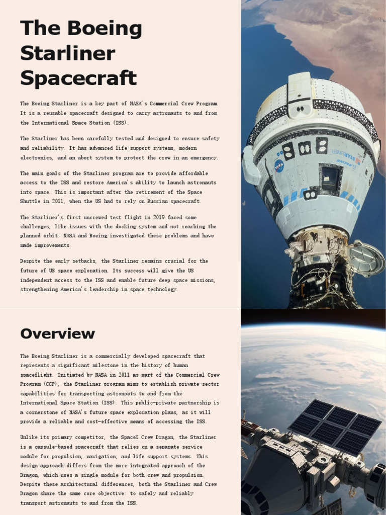 The-Boeing-Starliner-Spacecraft | PDF