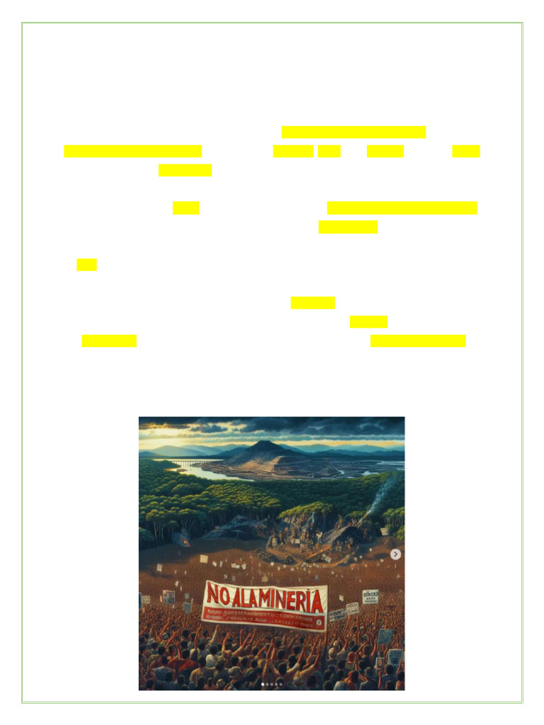 The Battle For A Mining Contract in Panama | PDF