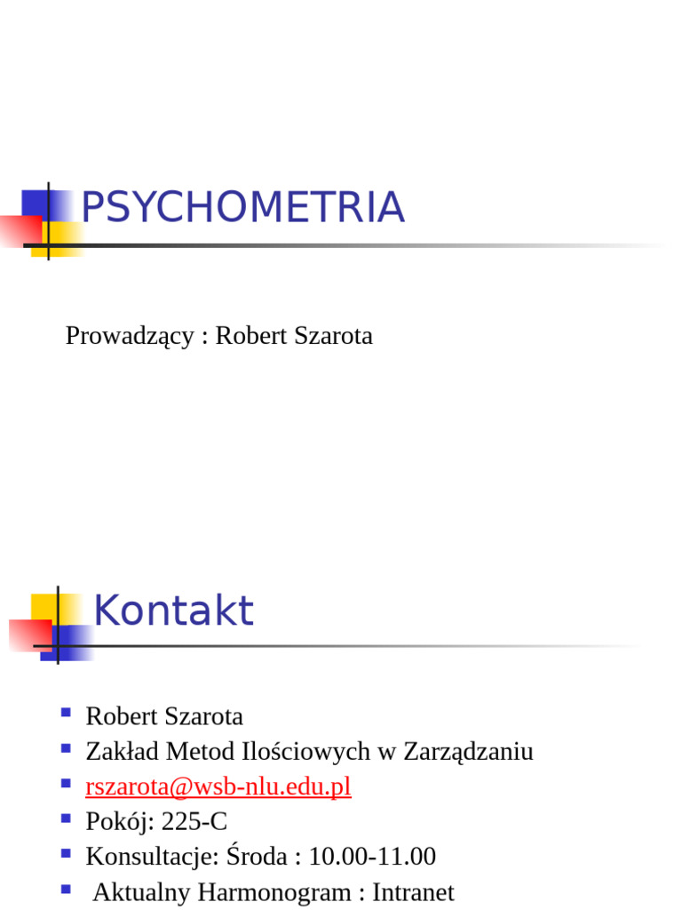 rszarota-01032024220042-PSYCHOMETRIA - 2024 | PDF
