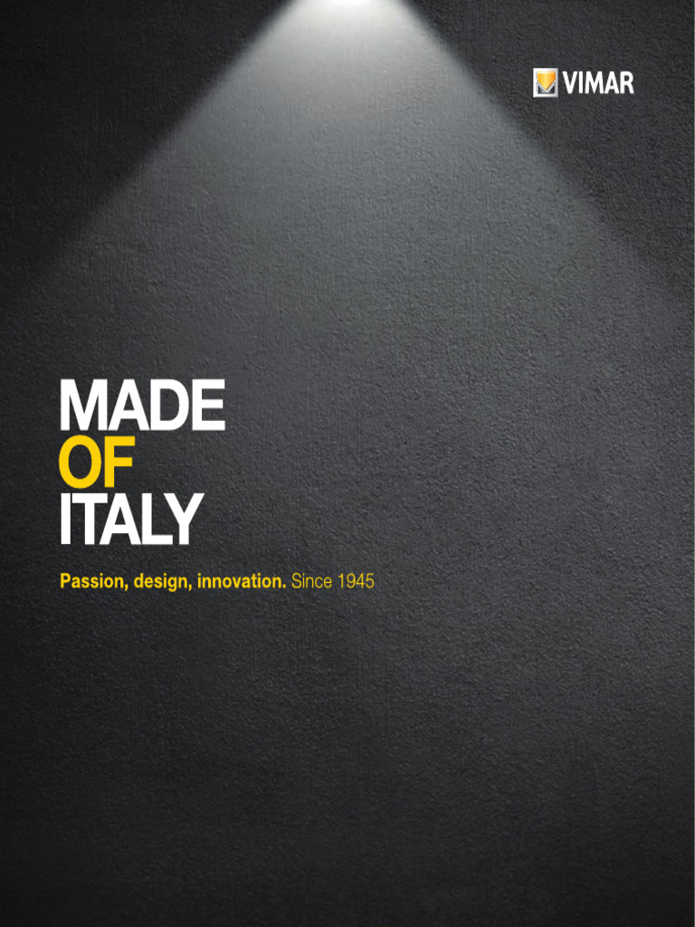 B d24004 Vimar Cataloghi Brochure Made of Italy En.107933 | PDF